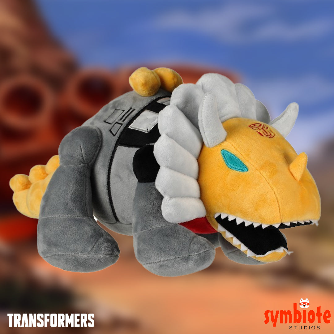 Transformers Slug Plush – 12” Soft Dinobot Toy – Symbiote Studios